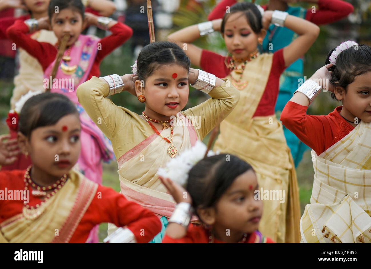 Bihu Dance Costume For Kids