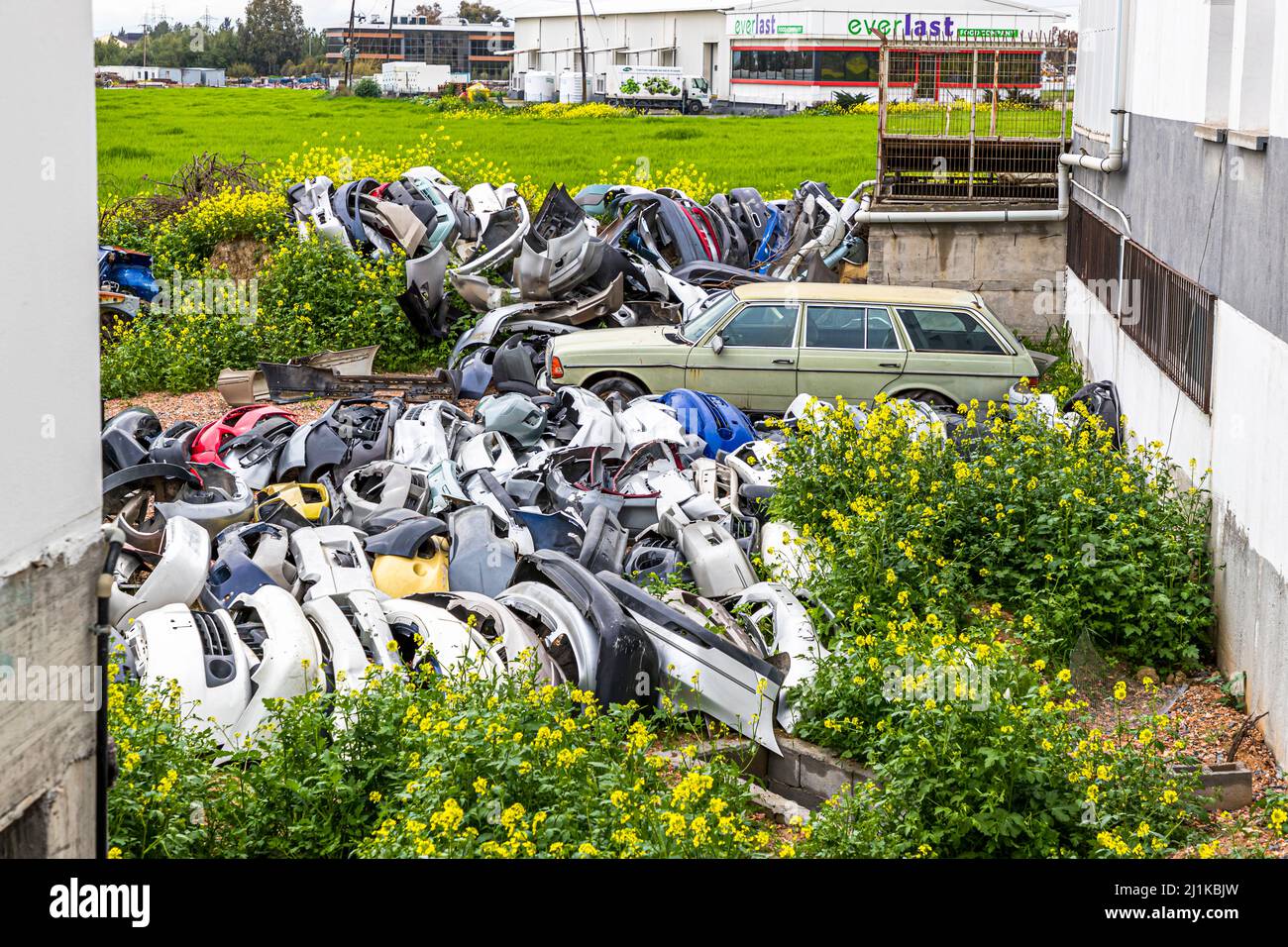 Well sorted scrap yard in nature. Turkish Republic of Northern Cyprus ...