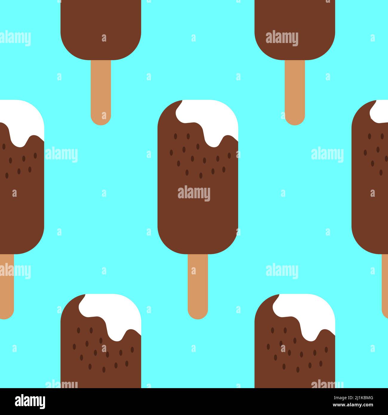Seamless popsicle pattern hi-res stock photography and images - Alamy
