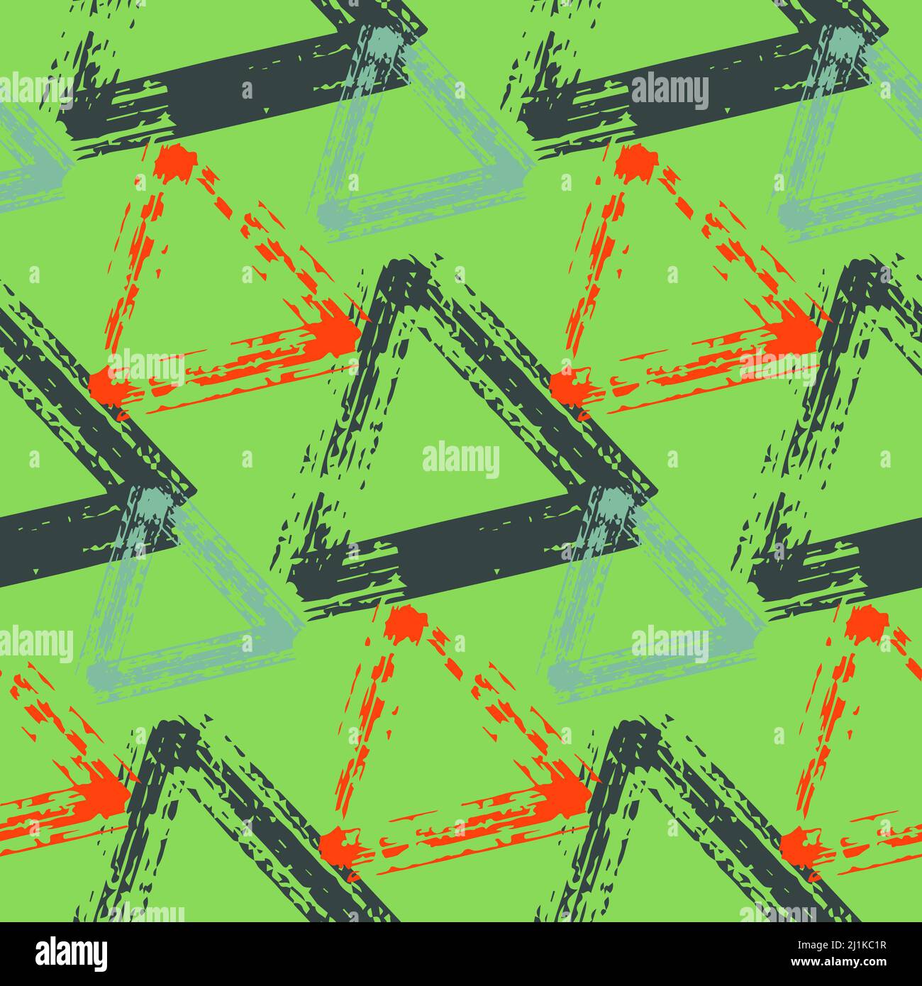 Seamless pattern, abstract triangle background green color, imitation ...