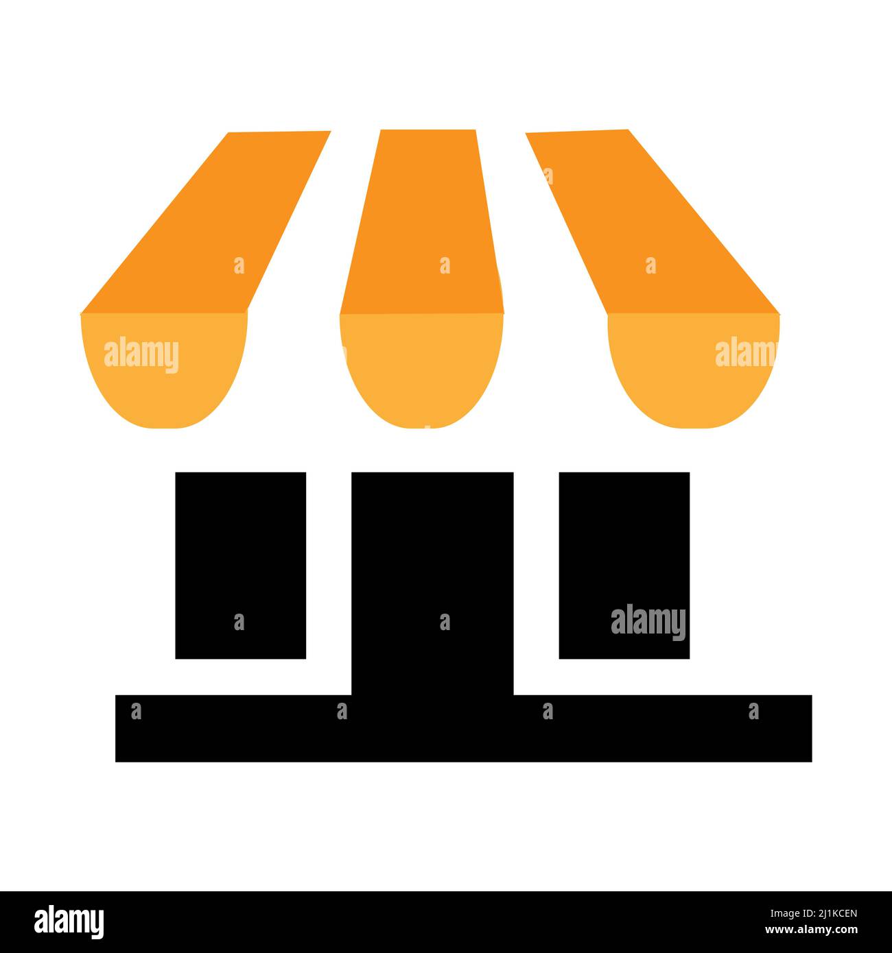 Shop icon vector. Flat design. Vector Illustration on white background ...