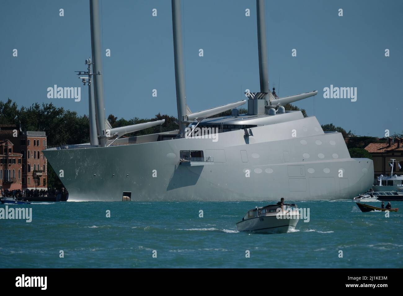 The sailing yacht A of the businessman and billionaire Russian Andrey ...