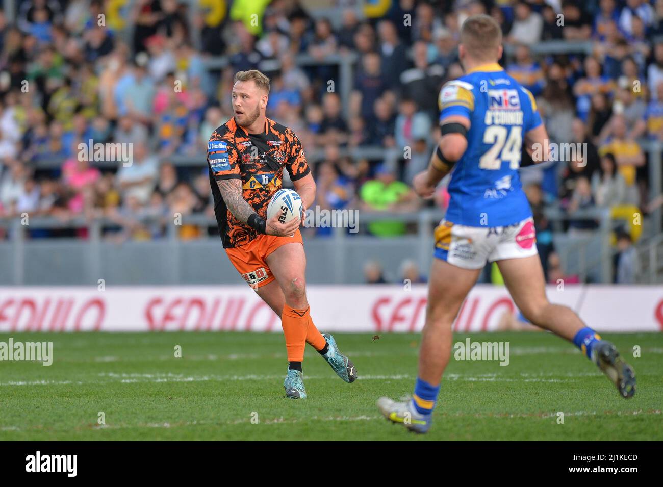 Leeds, England - 26th March 2022 - Joe Westerman of Castleford Tigers ...