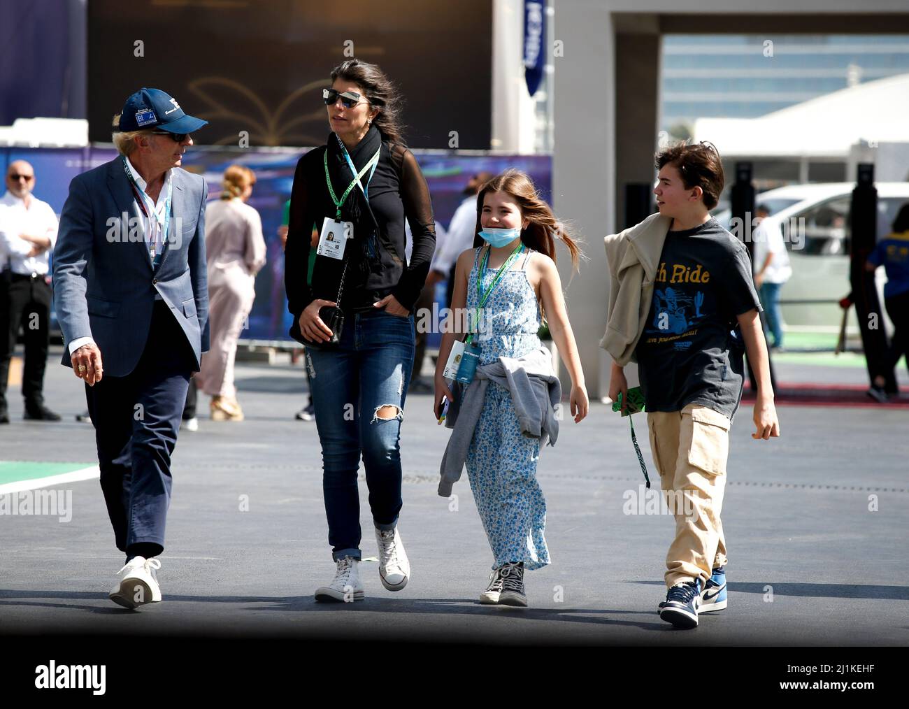 Jeddah, Saudi Arabia. 26th Mar, 2022. Emerson Fittipaldi (BRA) with his ...