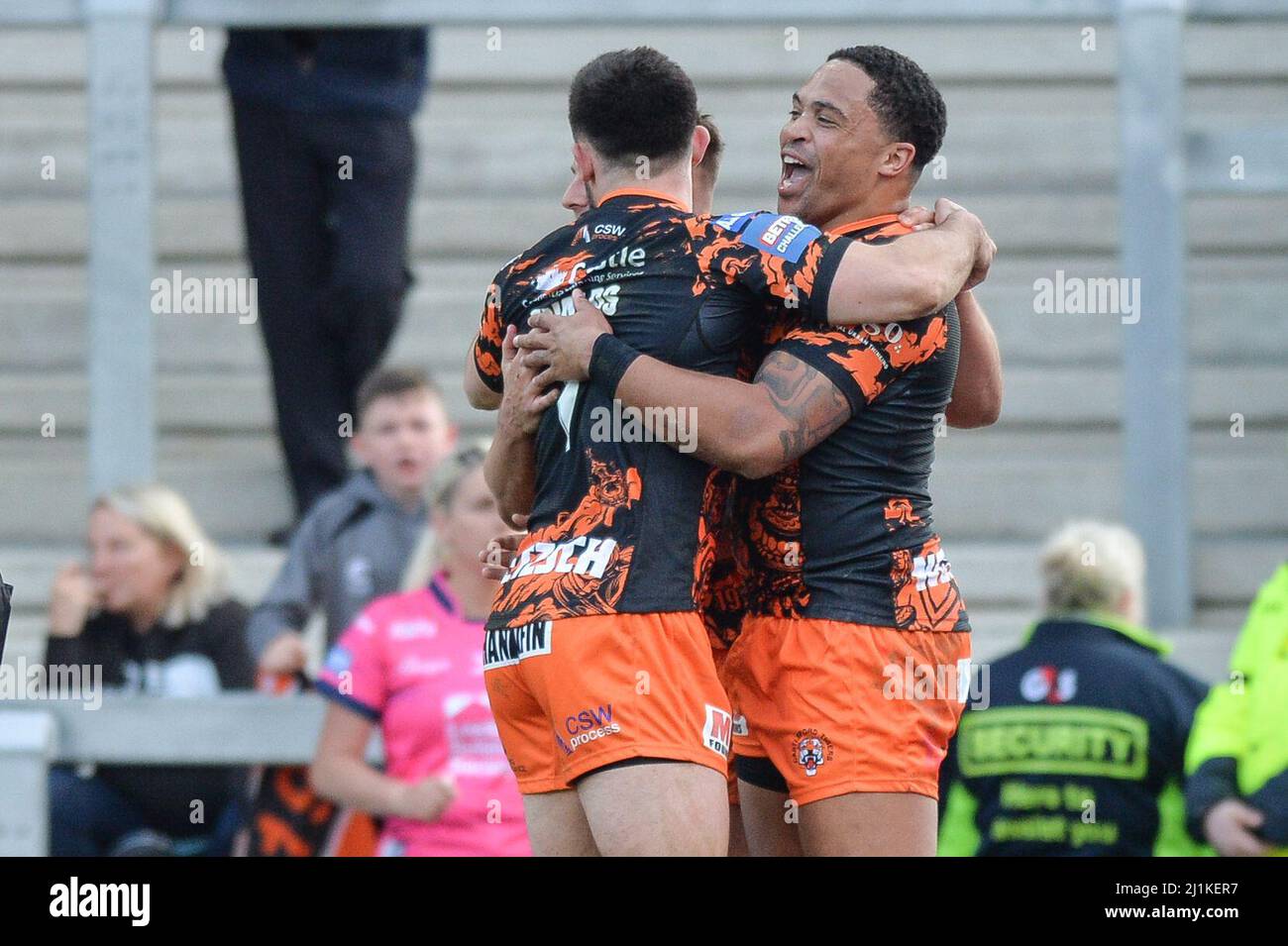Leeds, England - 26th March 2022 - Jordan Turner of Castleford Tigers ...