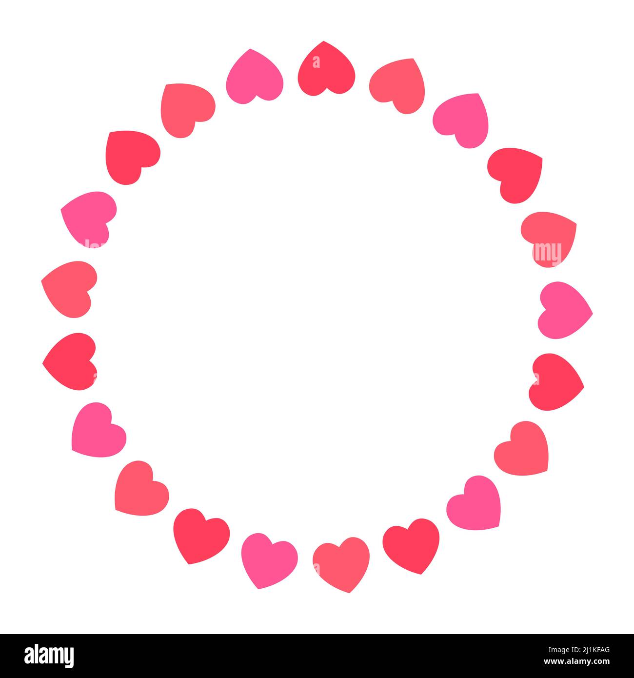 Circle of hearts Cut Out Stock Images & Pictures - Alamy