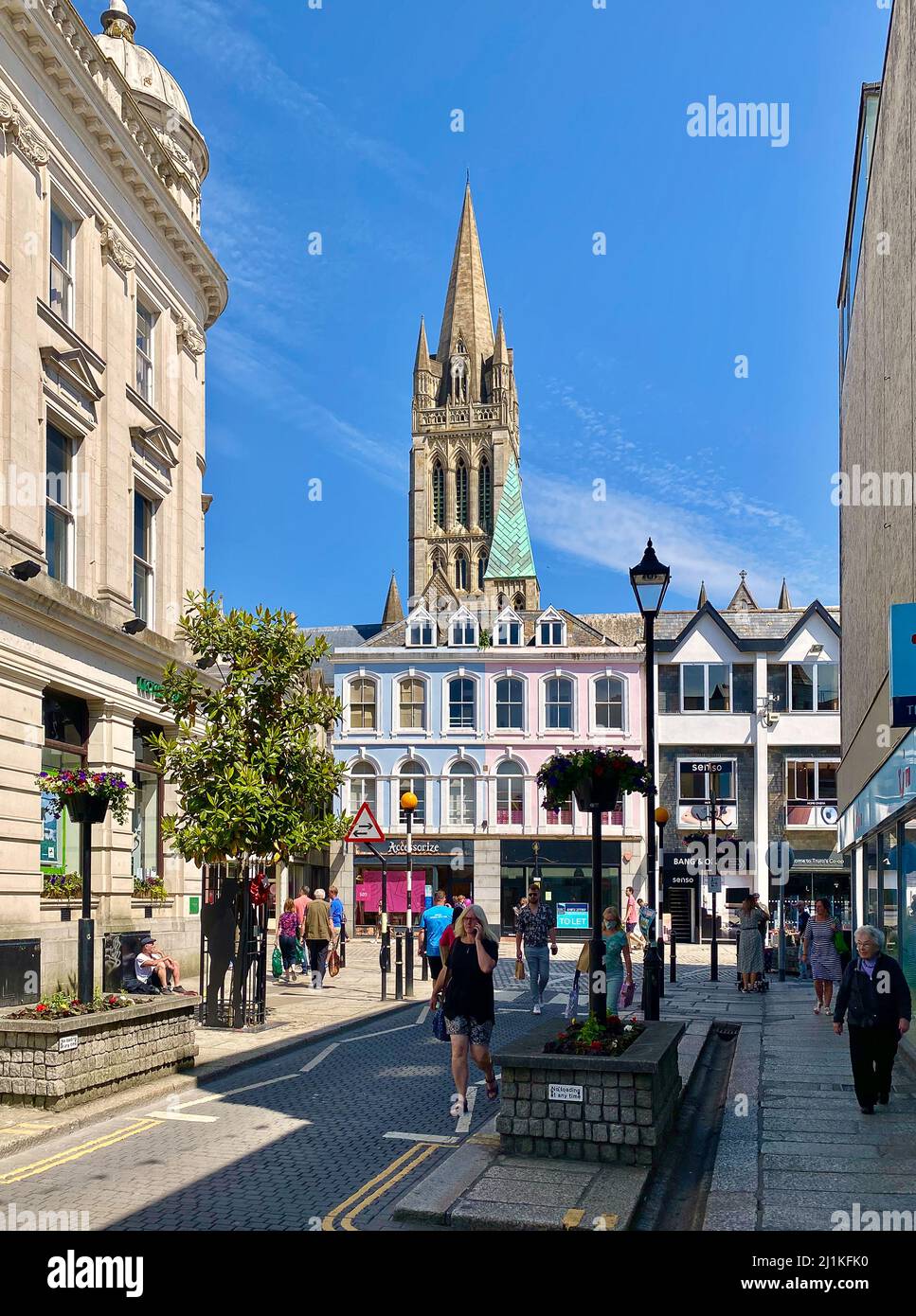 Lemon Street and cathedral spire Stock Photo - Alamy