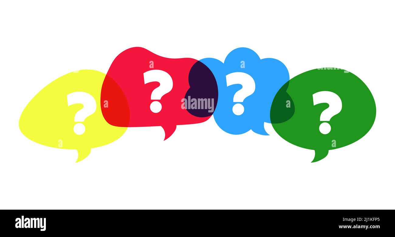 Question mark icon. Ask box logo. Vector bubbles Stock Vector Image ...