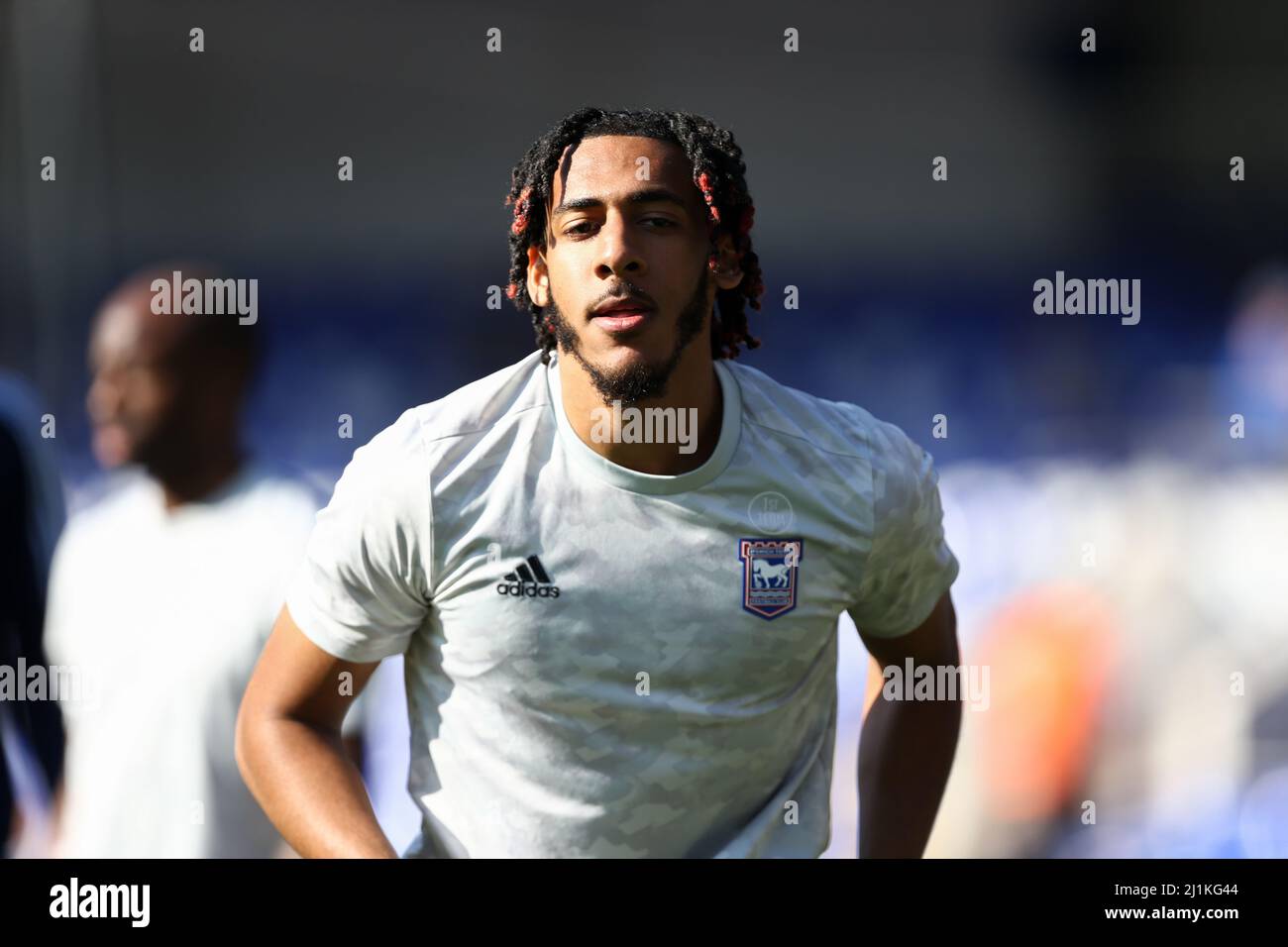 Dominic Thompson #22 of Ipswich Town during the warm up Stock Photo - Alamy