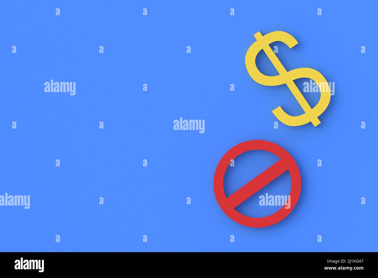 Dollar prohibited sign forbidden symbol hi-res stock photography and ...