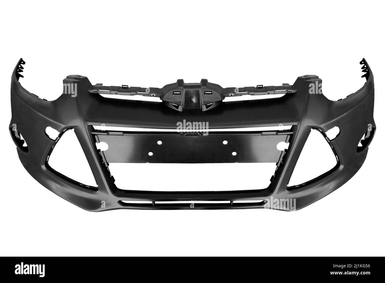 new black plastic car bumper on white background Stock Photo - Alamy