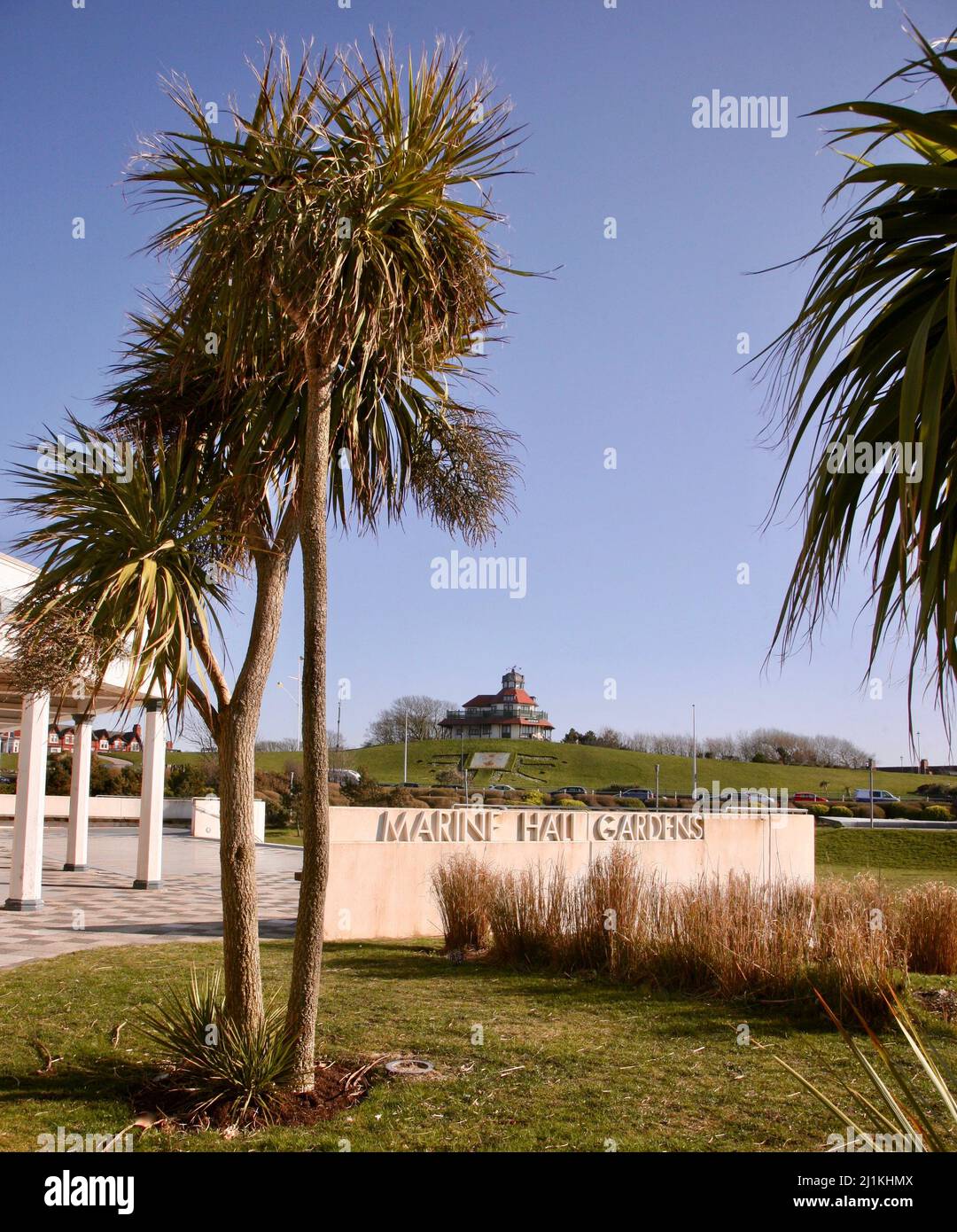 Inside the Marine Hall Gardens, Fleetwood, Lancashire, England Stock ...