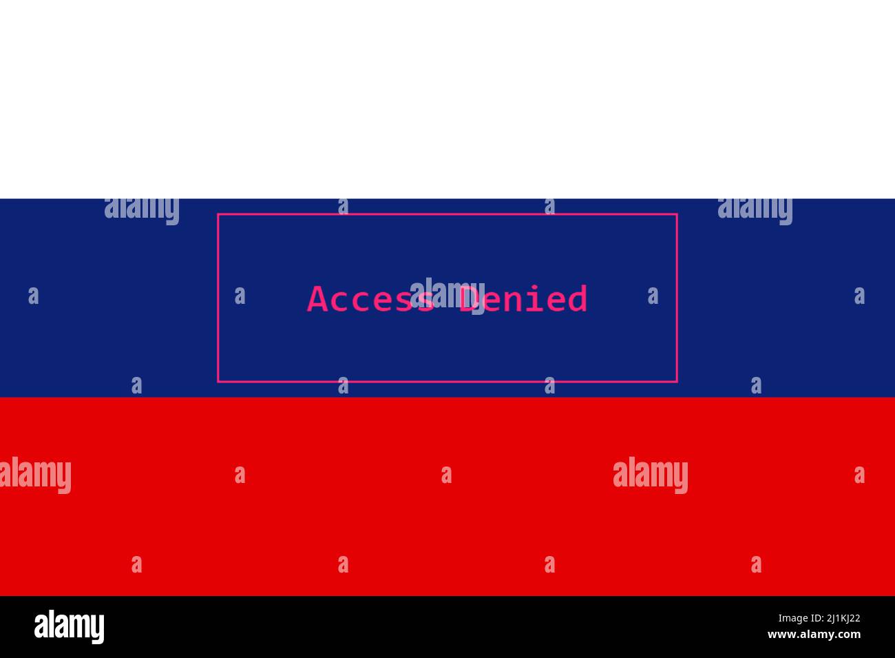 Hacker Russia. Digital Russian flag and a binary background ...