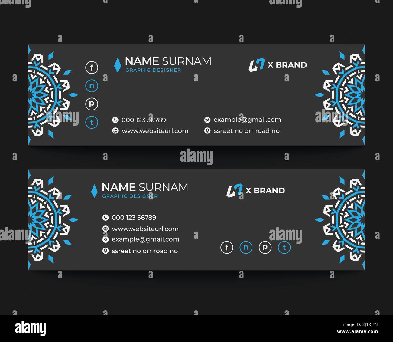 Corporate, Modern and Professional Email Signature.Floral Email footer ...