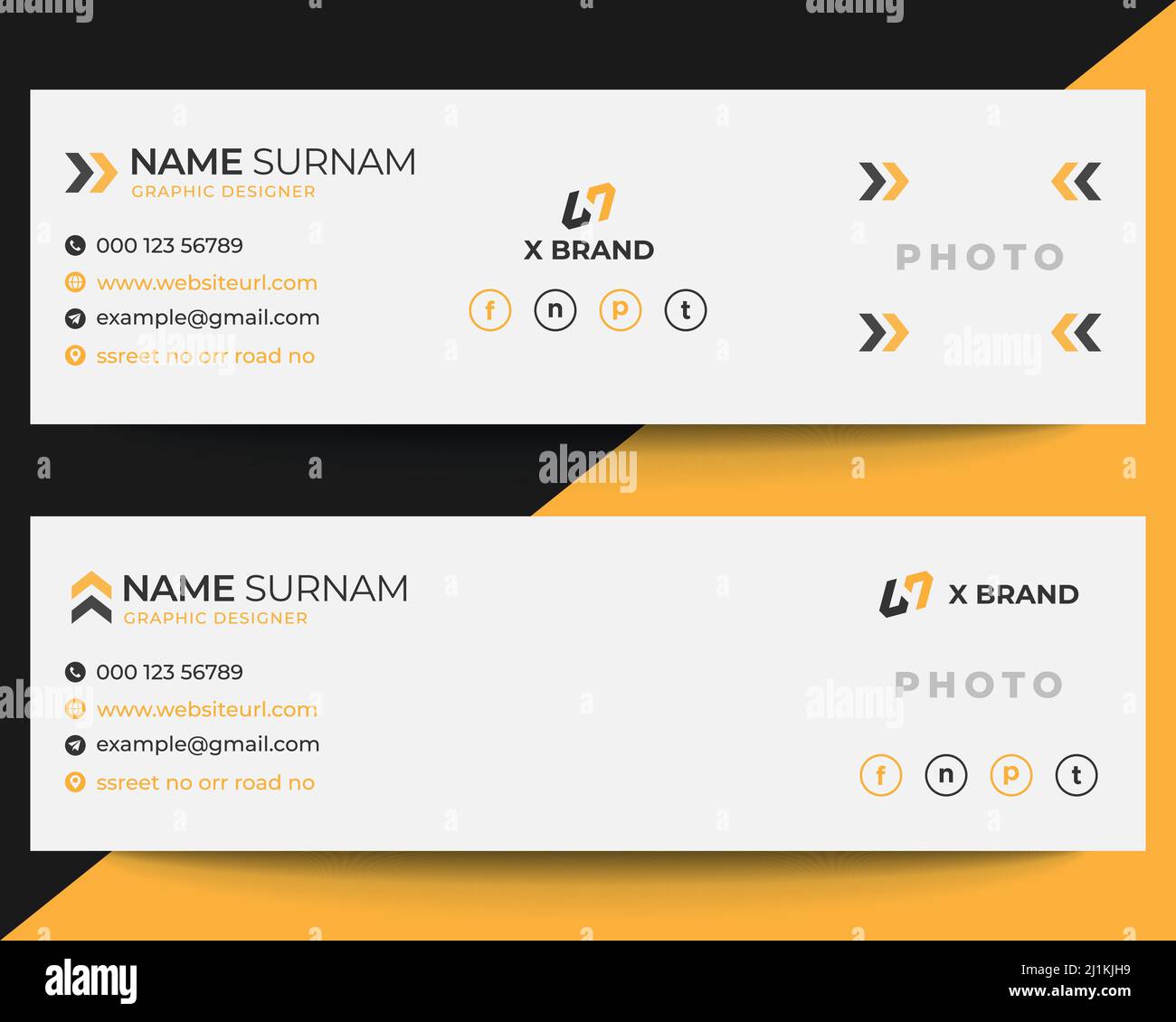 Corporate, Modern and Professional Email Signature. Email footer ...