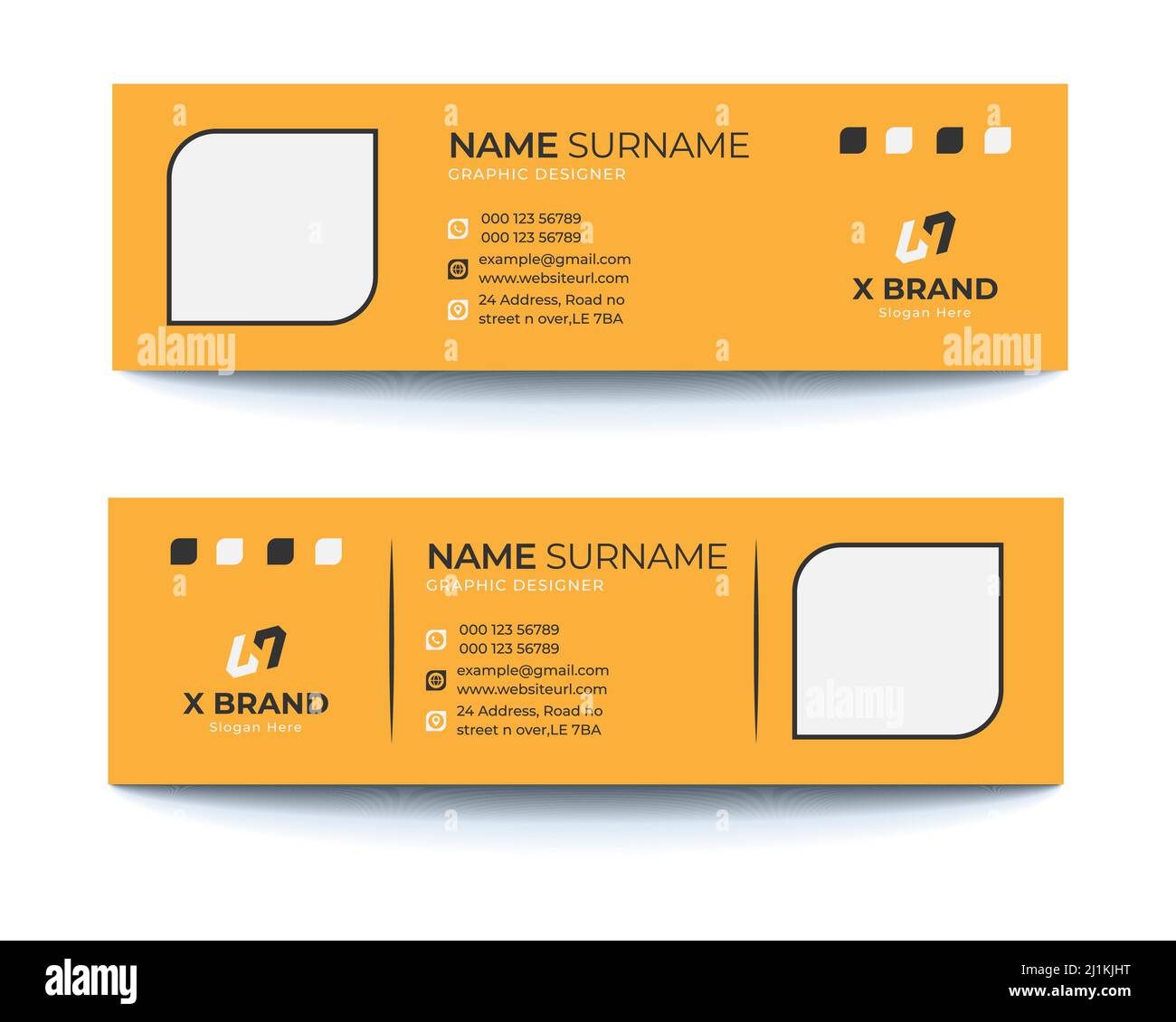 Corporate, Modern and Professional Email Signature. Email footer ...