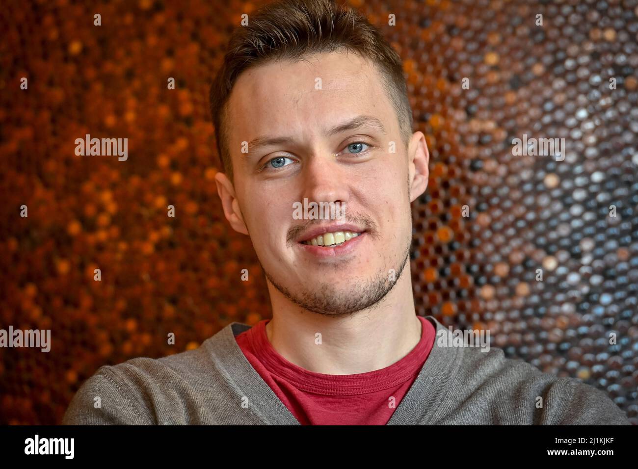 Prague, Czech Republic. 26th Mar, 2022. Roman Anin, founder of the independent portal Important ...