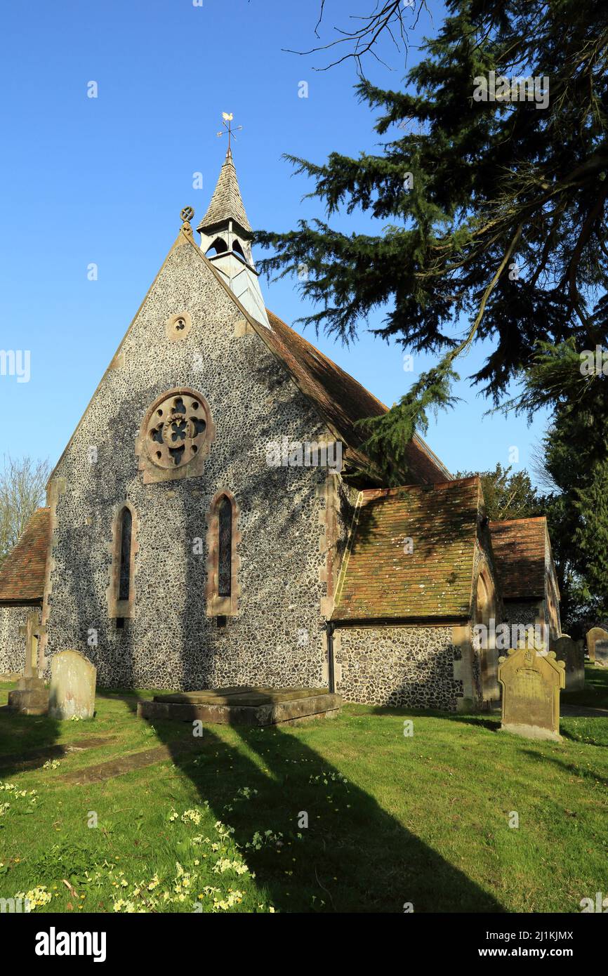 The Victorian church of St Andrew, The Green, Shepherdswell, Dover ...