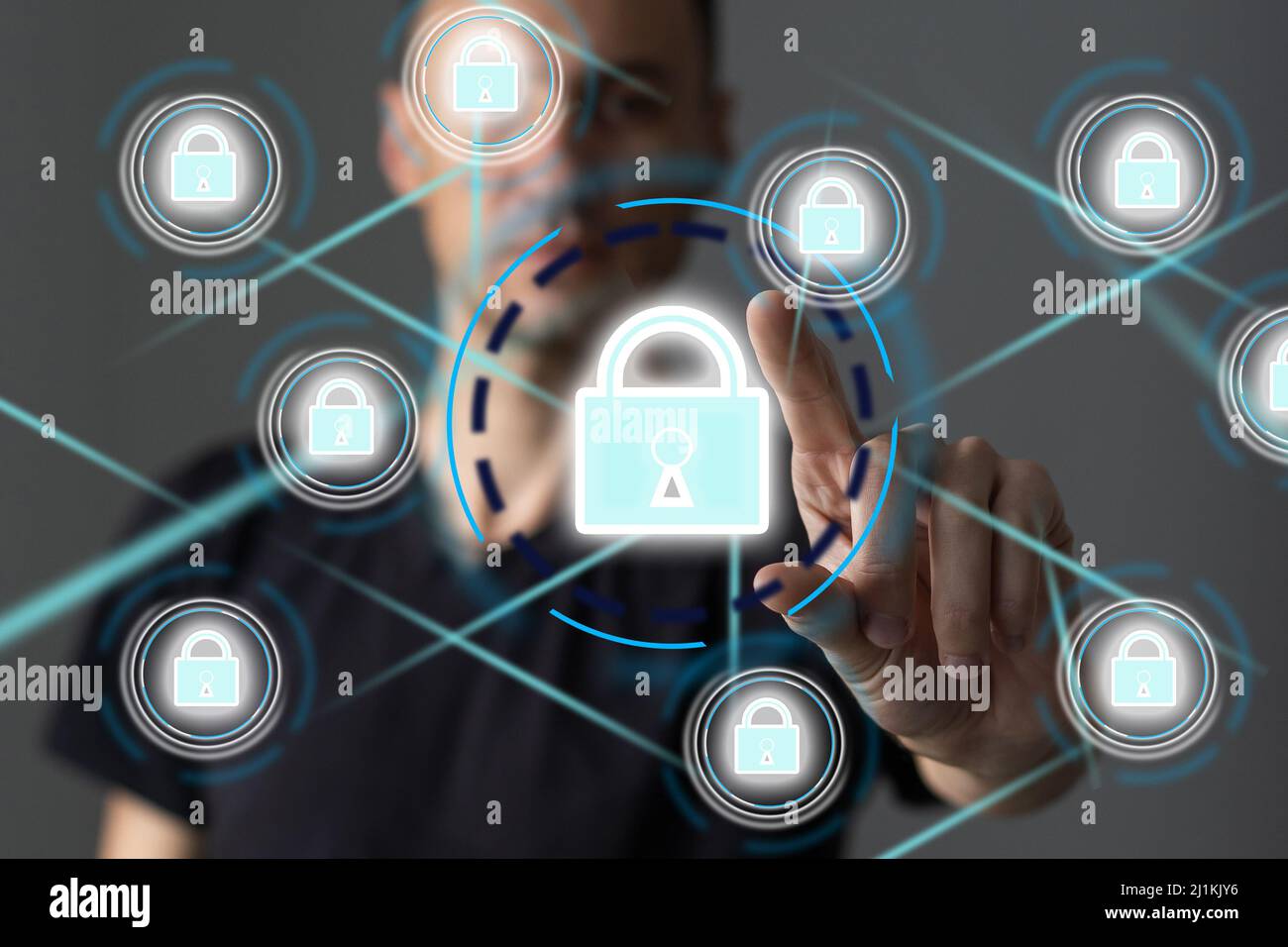 Cyber security concept. Encryption. Data protection. Anti virus ...