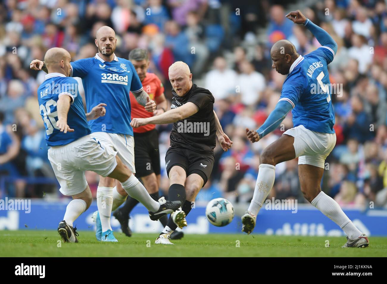 World Legends' Theo Baker during the 150th Anniversary match at the ...