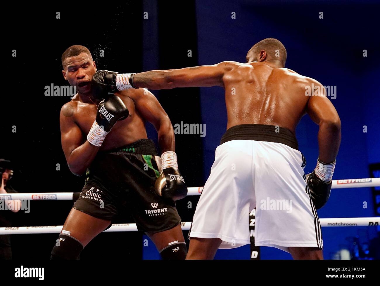 Mali Wright (left) and Luis Palmer in action during their Light ...