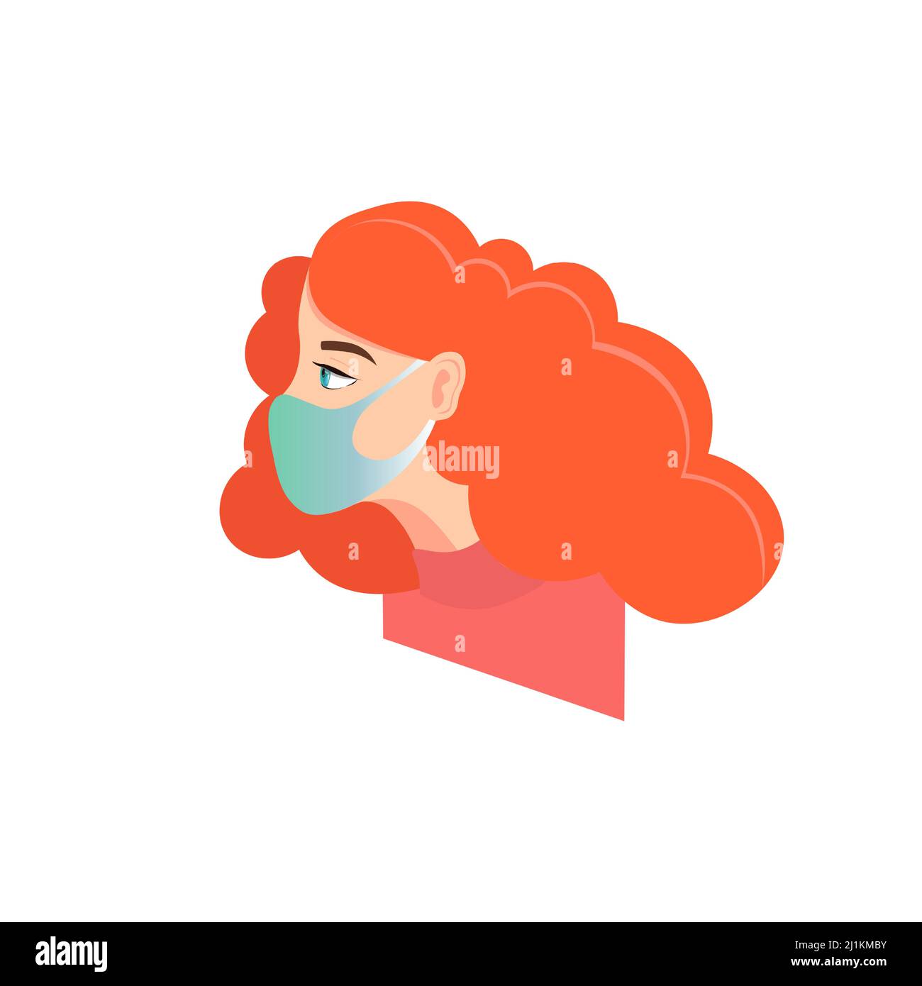 European young white woman Stock Vector Images - Alamy