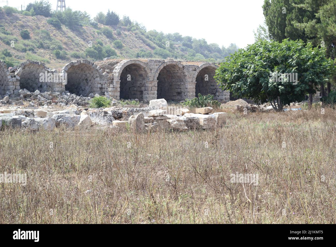 Antalya,Turkey- July 03 2021: Antalya Perge Ancient City as known as ...