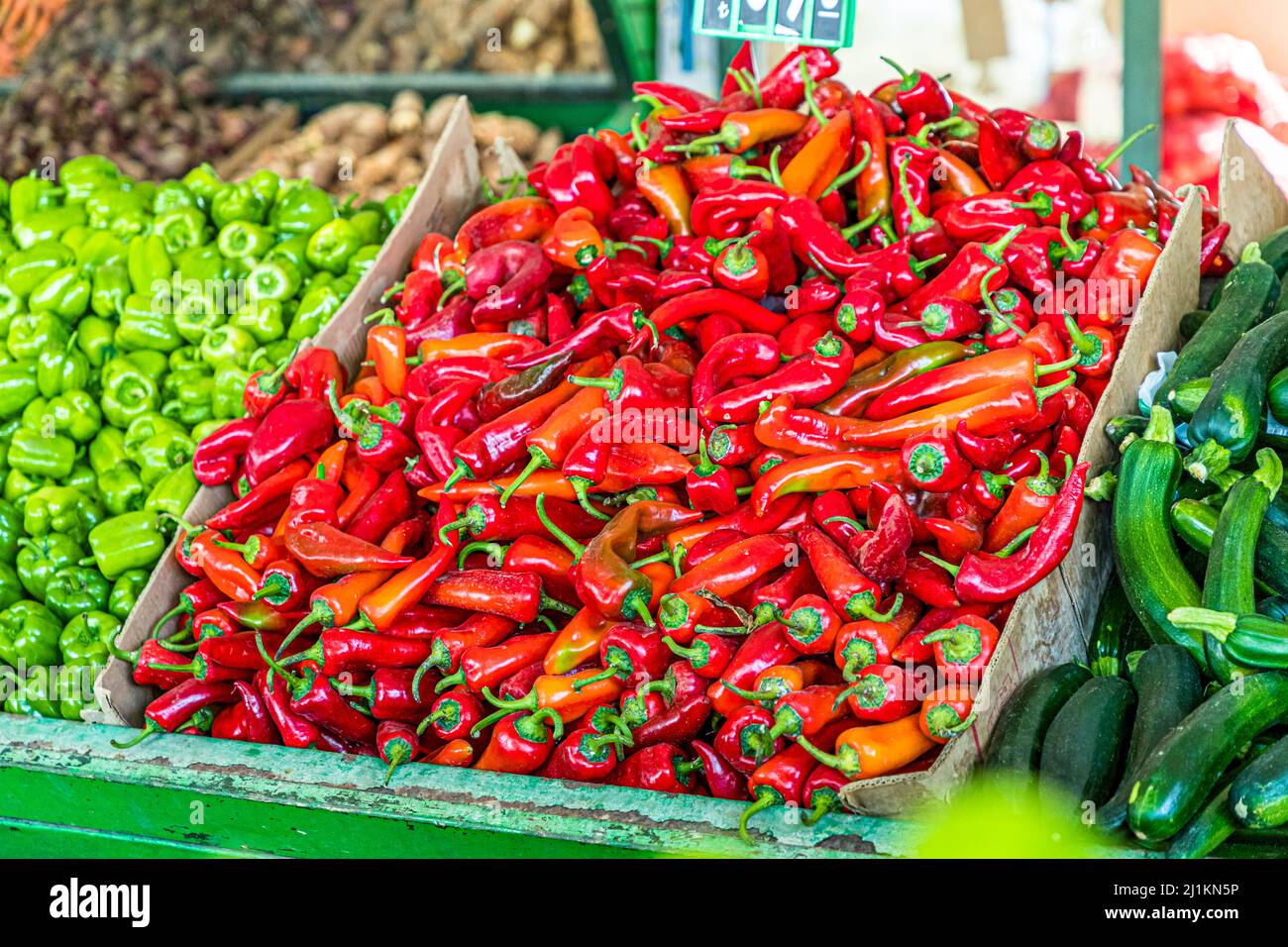 Vegetable market in Çatalköy, Turkish Republic of Northern Cyprus (TRNC ...