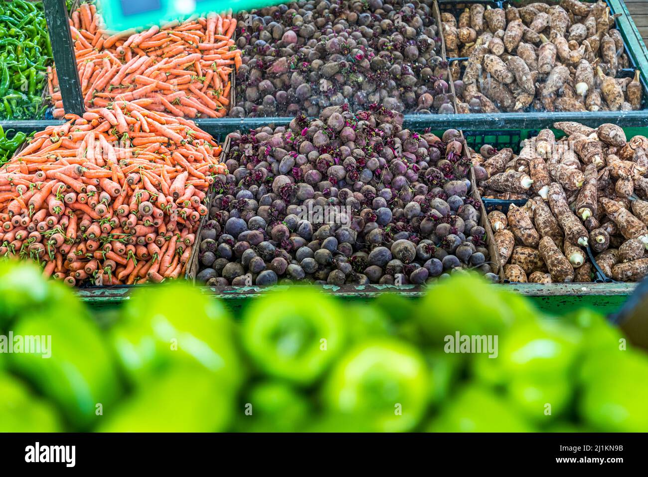 Vegetable market in Çatalköy, Turkish Republic of Northern Cyprus (TRNC ...