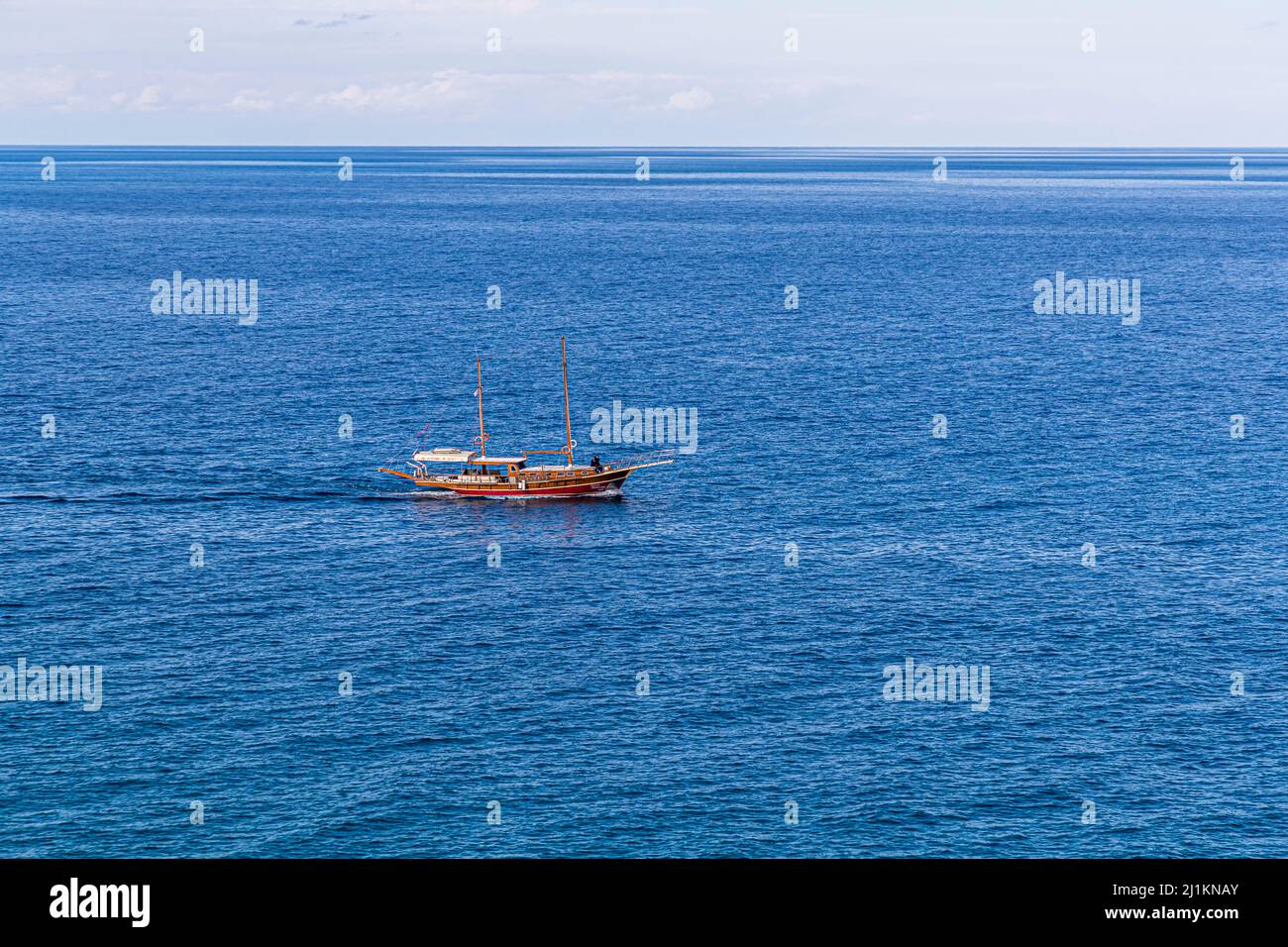 Excursion boat in Girne, Turkish Republic of Northern Cyprus (TRNC ...