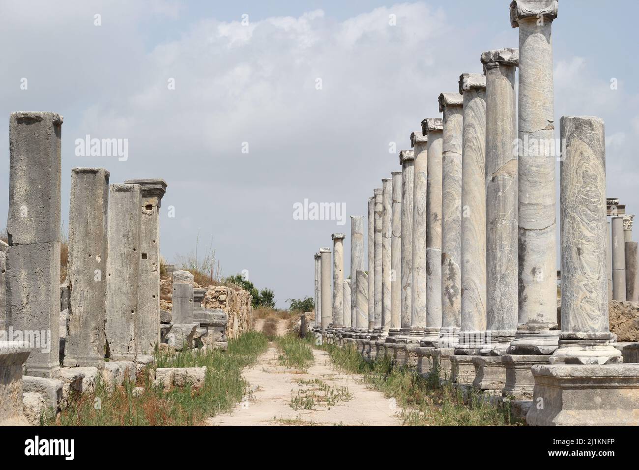Antalya,Turkey- July 03 2021: Antalya Perge Ancient City as known as ...