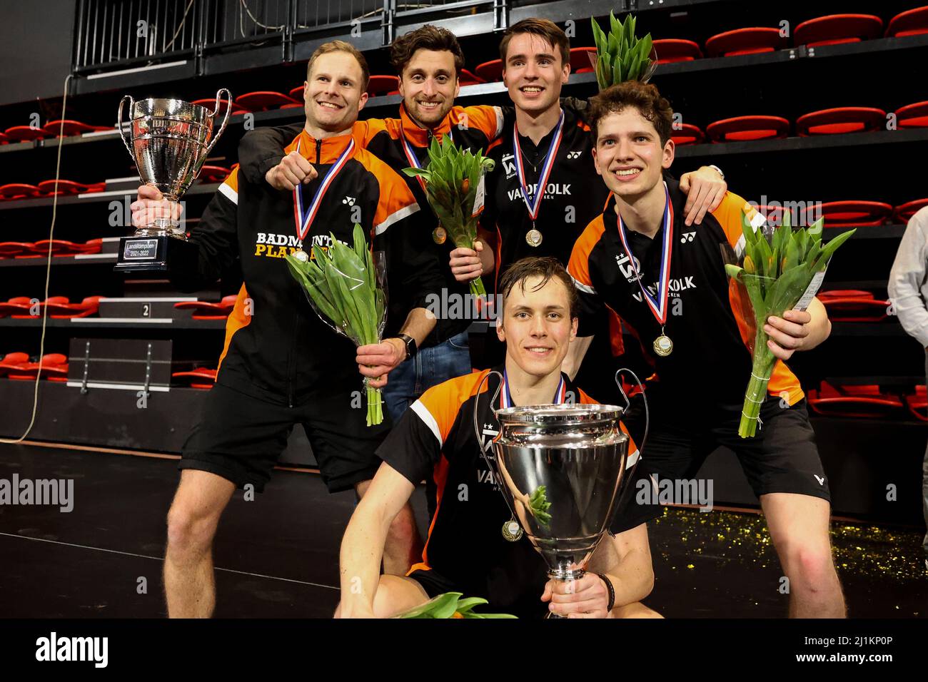 DEN HAAG, NETHERLANDS - MARCH 26: Ties van der Lecq of BC Duinwijck ...
