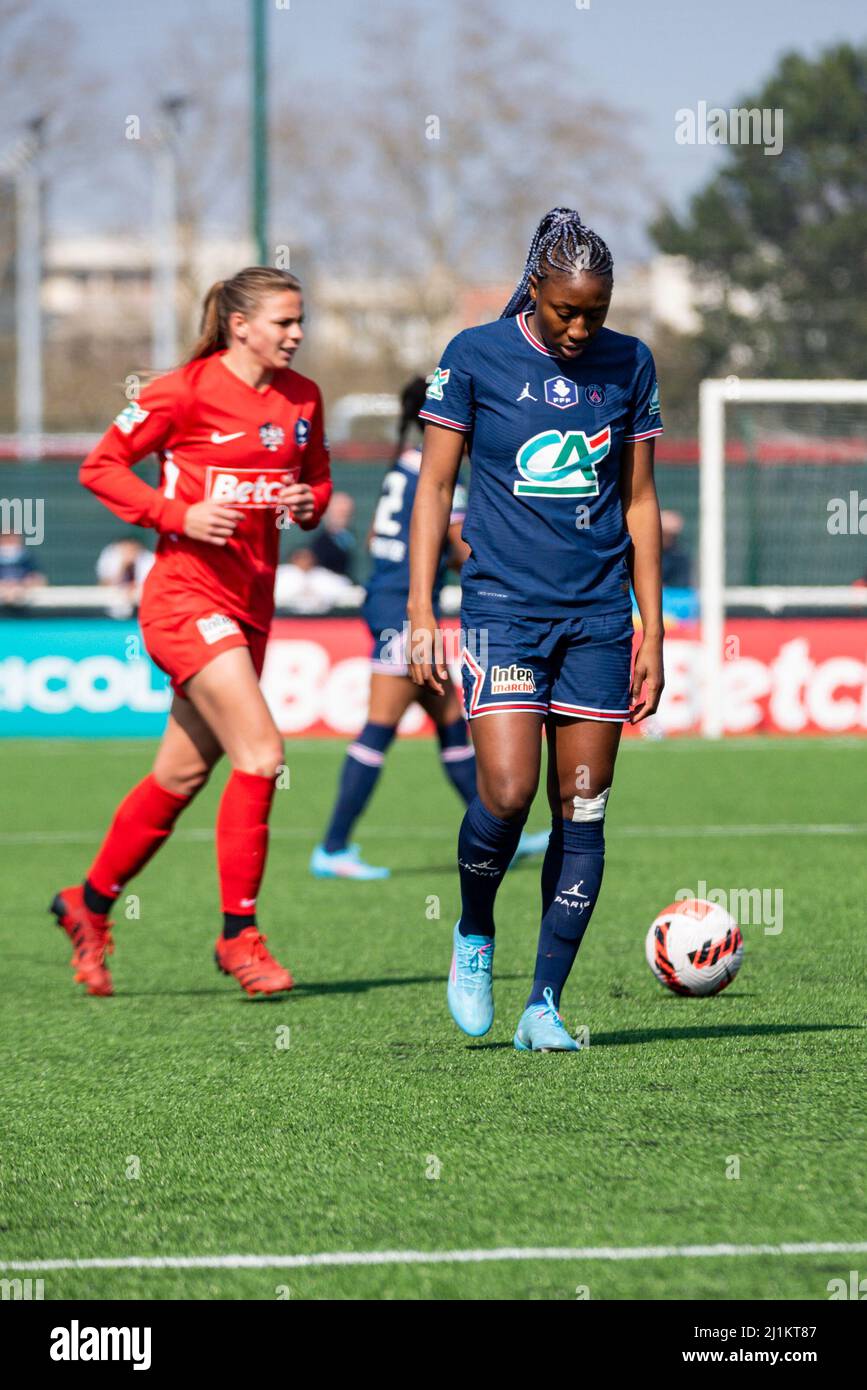 Kadidiatou Diani of Paris Saint Germain during the Women's French Cup ...