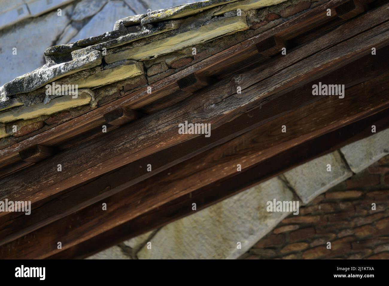 Stone marble and brick wall of Aghia Fotini a peculiar Christian church ...