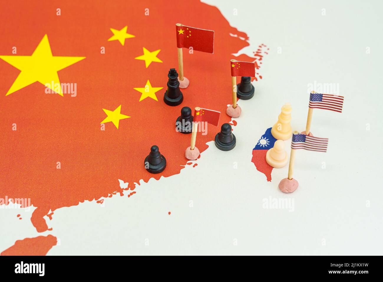 China and taiwan rising tensions and conflict concept Stock Photo - Alamy