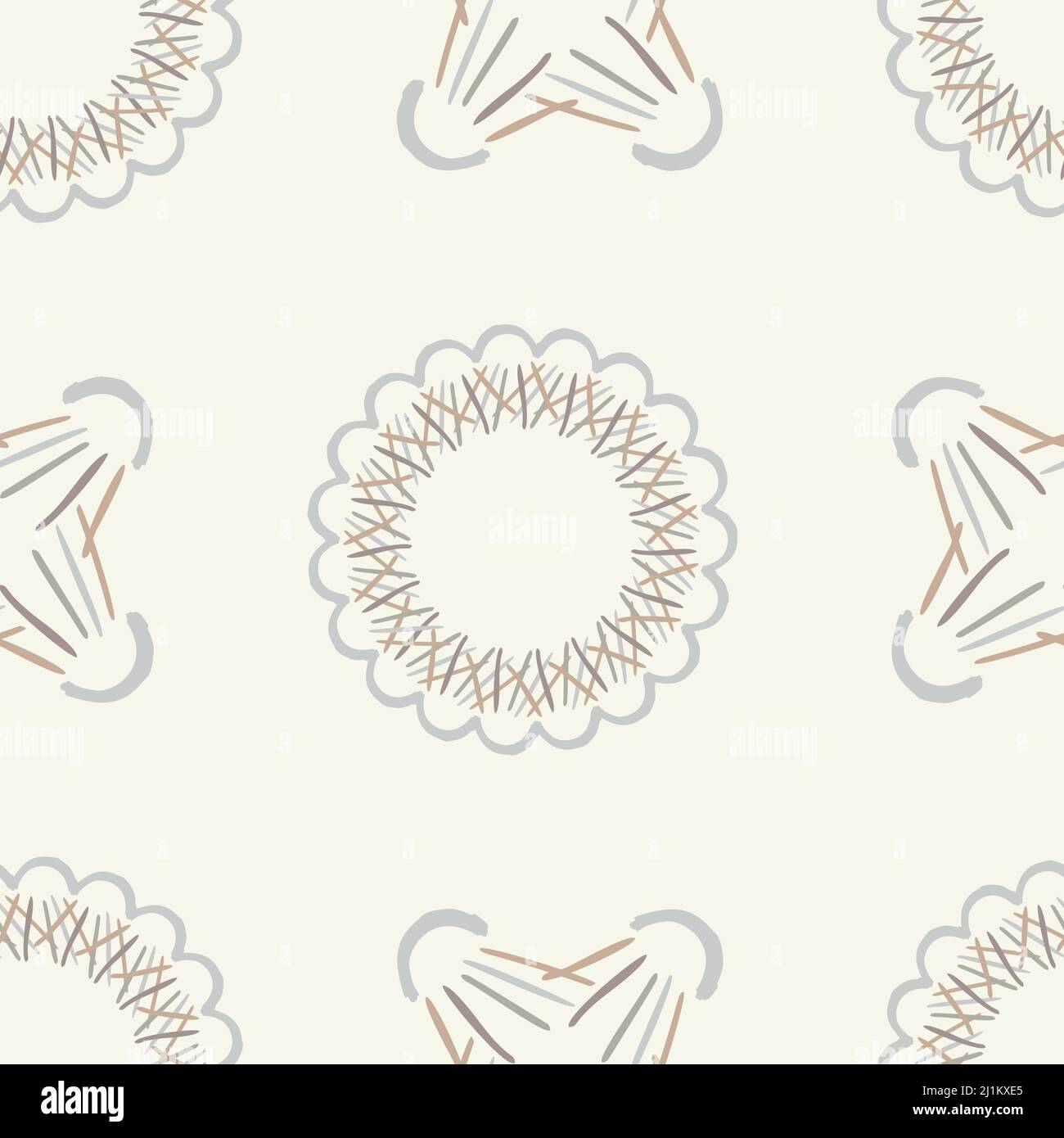 Calm newborn minimal shape seamless pattern. Gender neutral baby ...