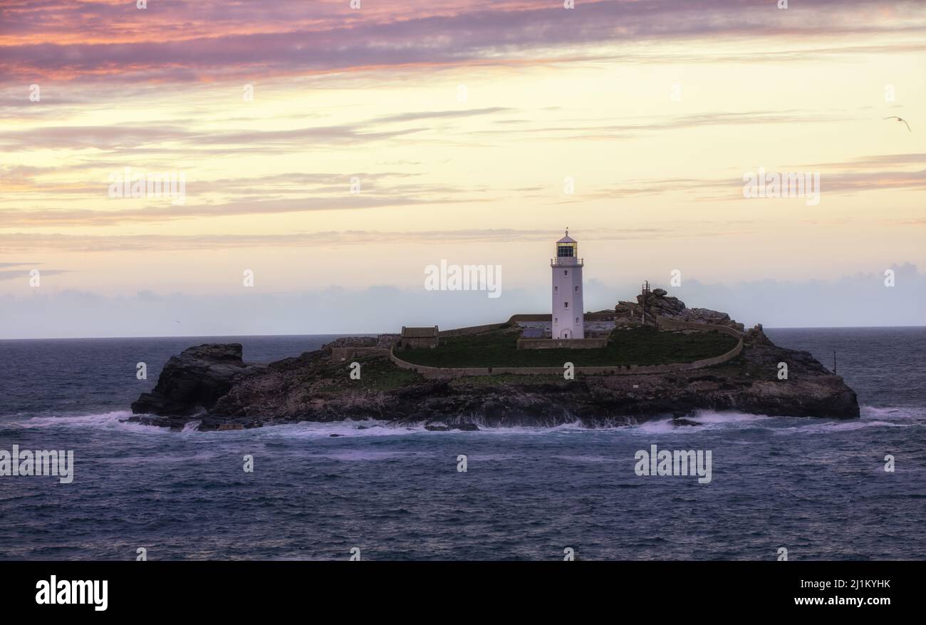 Godrevy Lighthouse, Cornwall, UK Stock Photo - Alamy