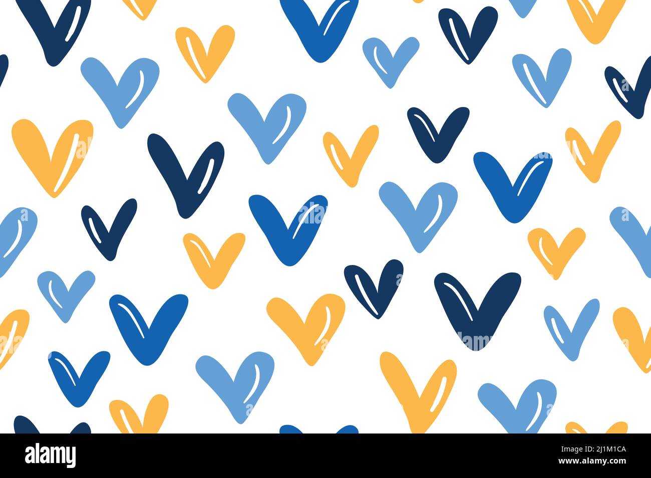 Printable Blue Hearts