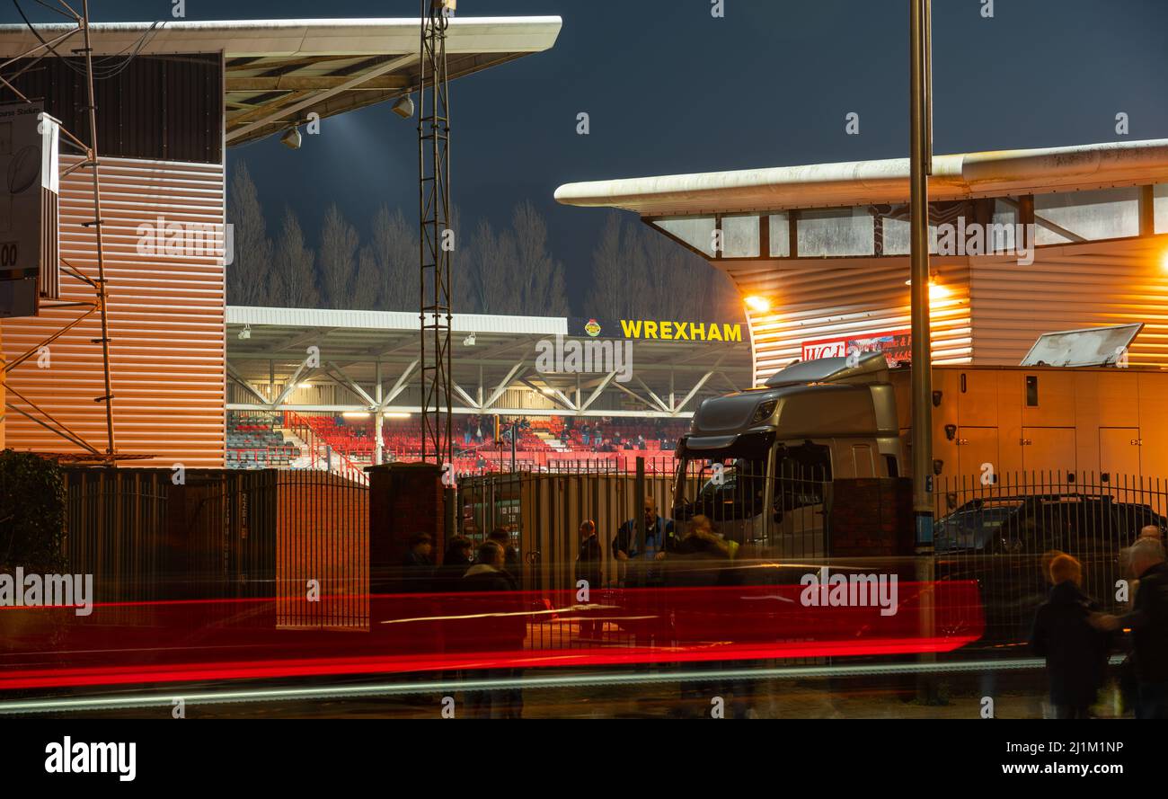 Wrexham Football Club's The Racecourse Ground, their home since 1864 ...