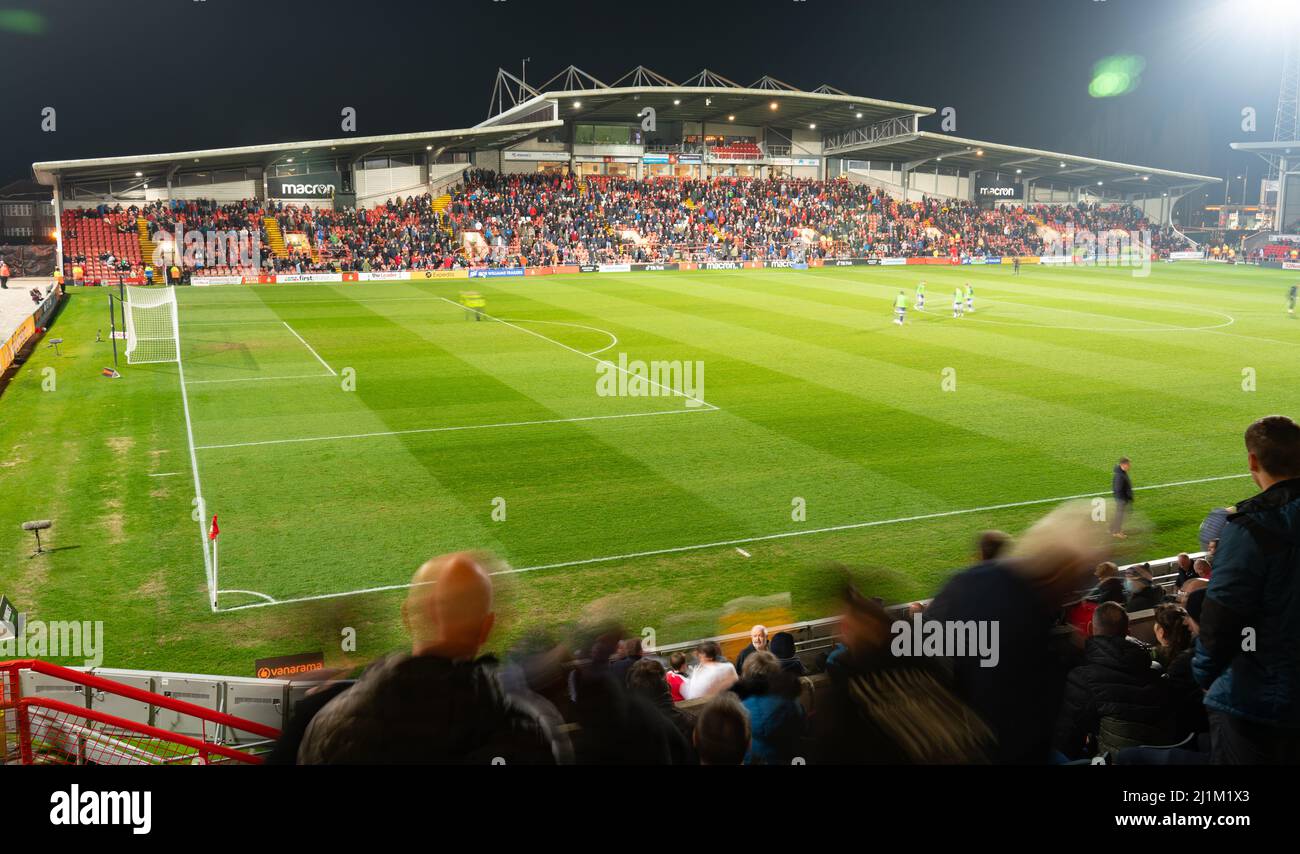 Wrexham Football Club's The Racecourse Ground, their home since 1864 ...
