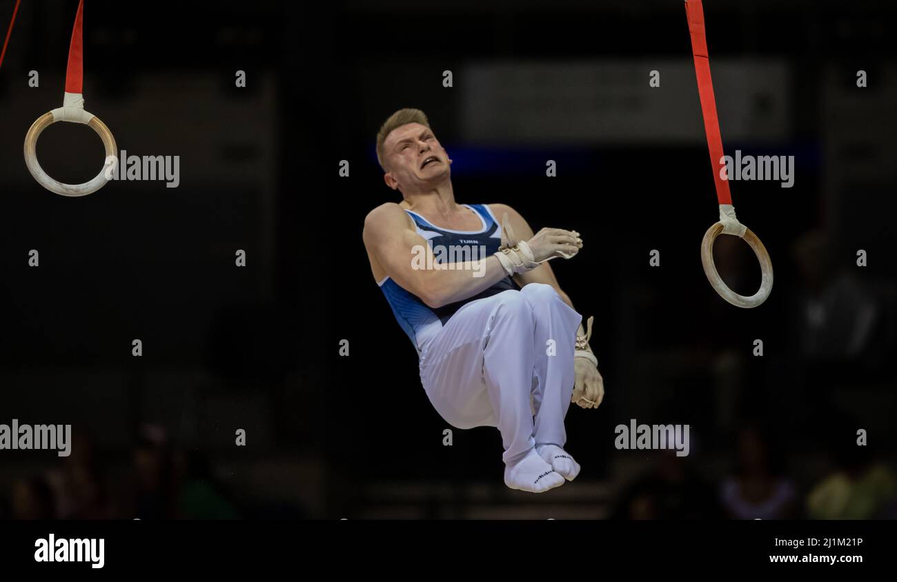 26th March 2022 ; M&S Arena, Liverpool, England; British Gymnastics ...