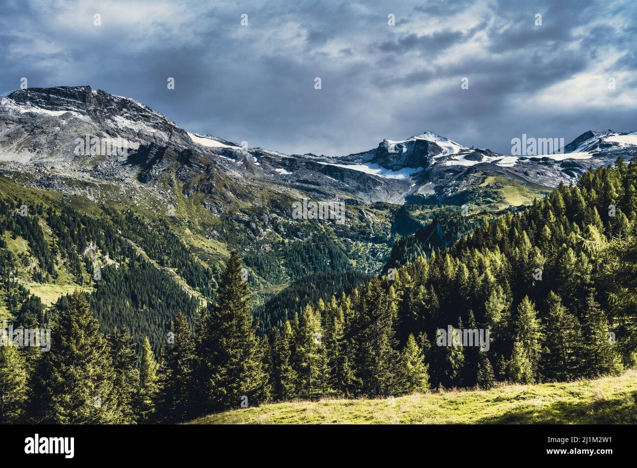 Wonderful landscape at Hintertux Stock Photo - Alamy