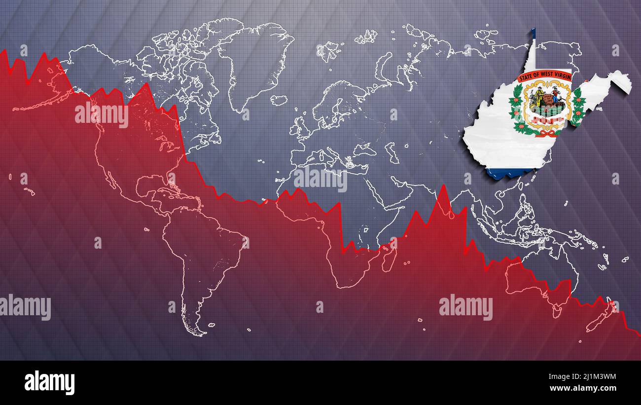 West virginia wealth map hi-res stock photography and images - Alamy