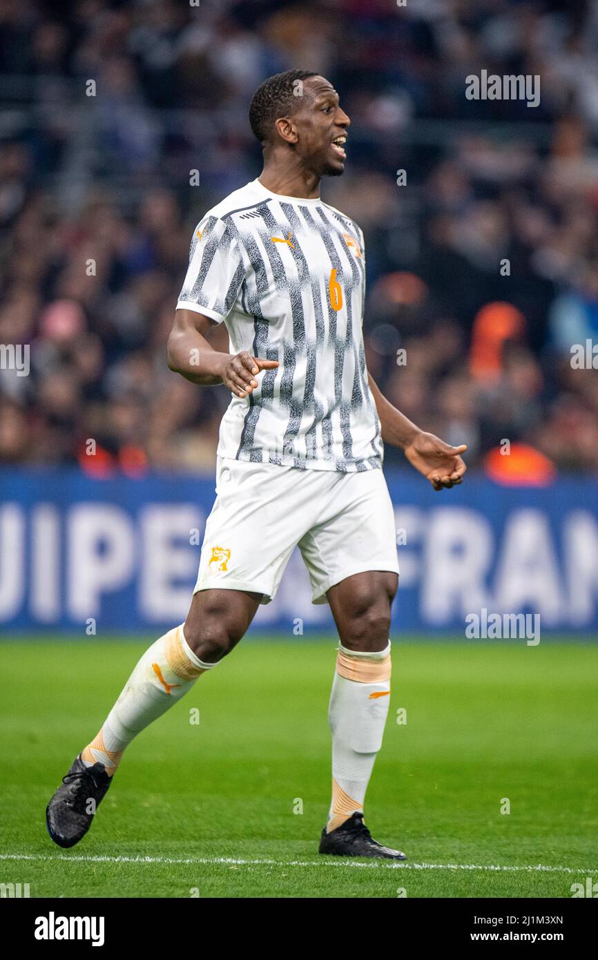 MARSEILLE, FRANCE - MARCH 25: Willy Boly of Ivory Coast during the ...