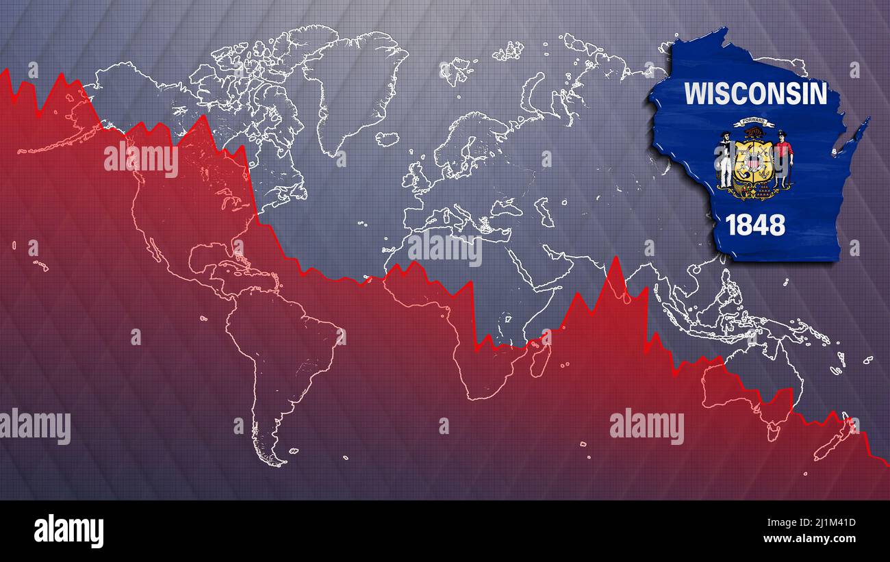 Wisconsin wealth map hi-res stock photography and images - Alamy