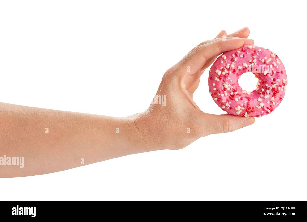 Donut in hand hi-res stock photography and images - Alamy
