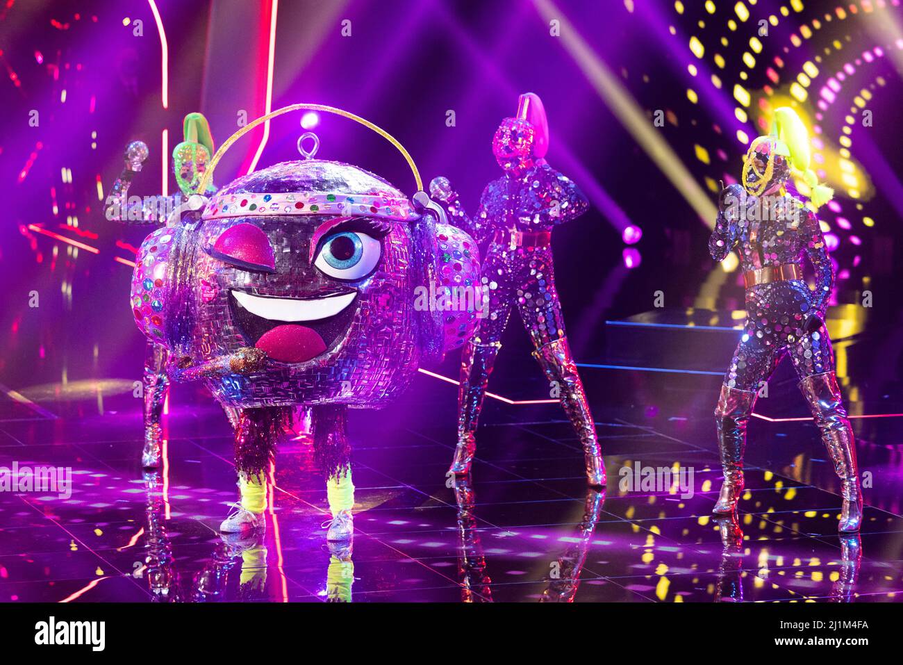 Cologne, Germany. 26th Mar, 2022. The character "The Disco Ball" is on ...