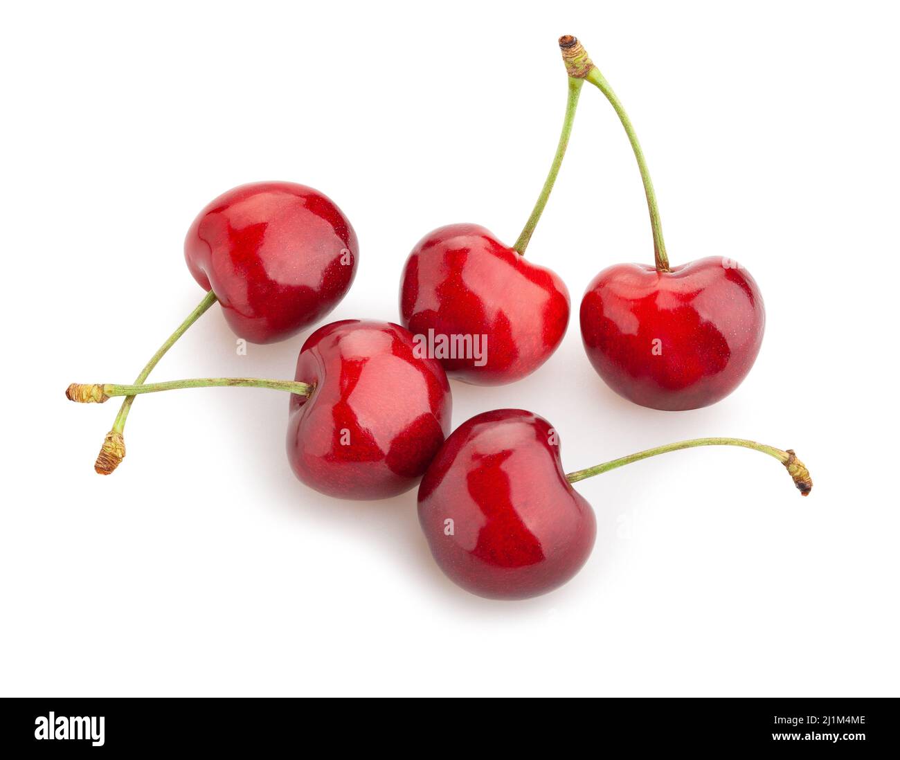 cherry path isolated on white Stock Photo - Alamy