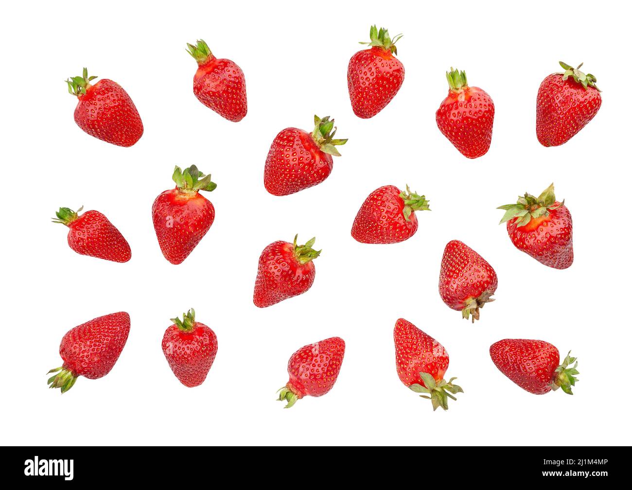 strawberry path isolated on white Stock Photo - Alamy
