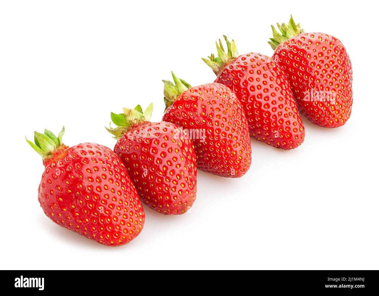 strawberry path isolated on white Stock Photo - Alamy